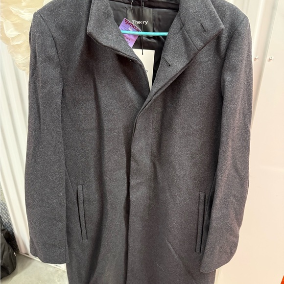 Theory | Jackets & Coats | Theory Mens Charcoal Trench Coat | Poshmark